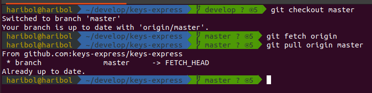 How to create a new branch in git - Keys Support