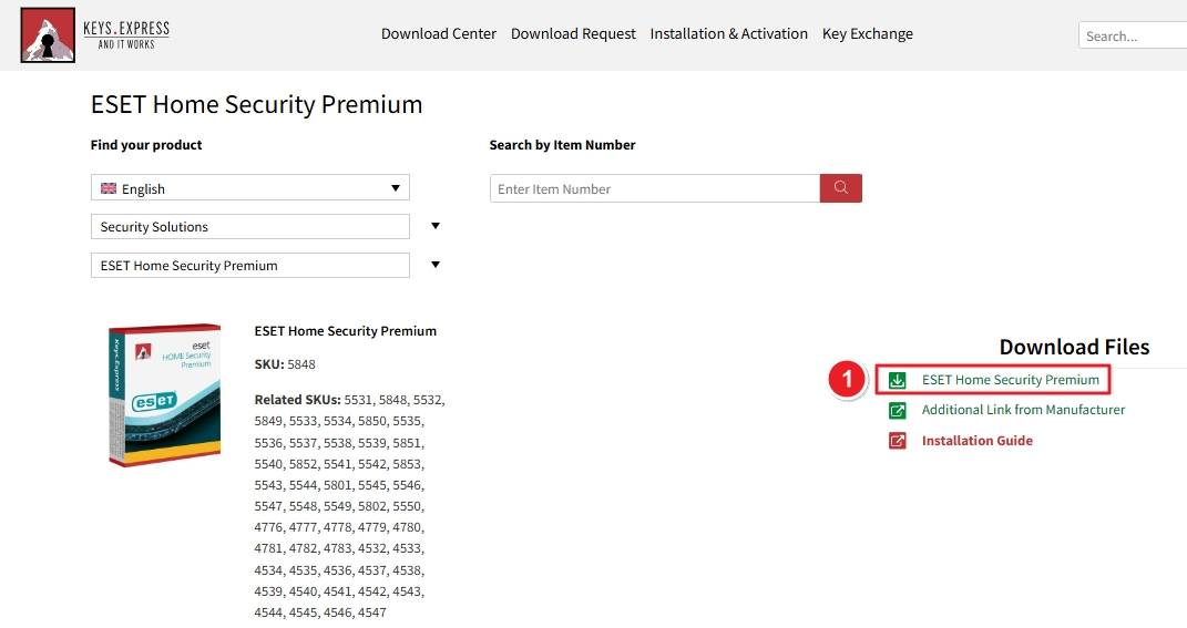 eset HOME Security Premium / Essential / Ultimate - Keys Support